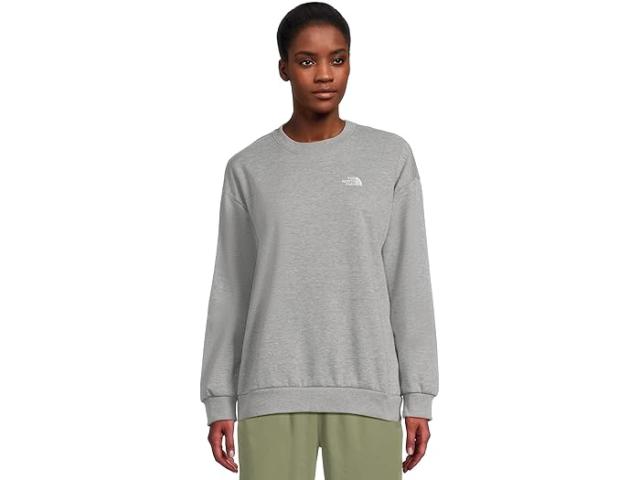 (取寄) ノースフェイス レディース エボリューション エンブロイダー オーバーサイズ クルー The North Face women Evolution Embroidered Oversized Crew TNF Pale Grey Heather