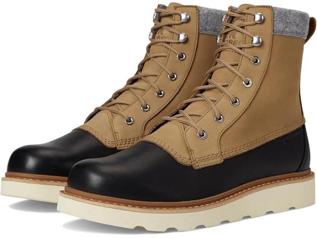 (取寄) ソレル メンズ カリブー ウォータープルーフ SOREL men Slabtown 62' Caribou Waterproof Caribou Buff/Black