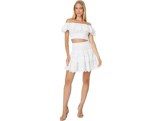 (取寄) リリー ピュリッツァー レディース ブレックスリー アイレット セット Lilly Pulitzer women Brexley Eyelet Set Resort White Ocean Waves Eyelet
