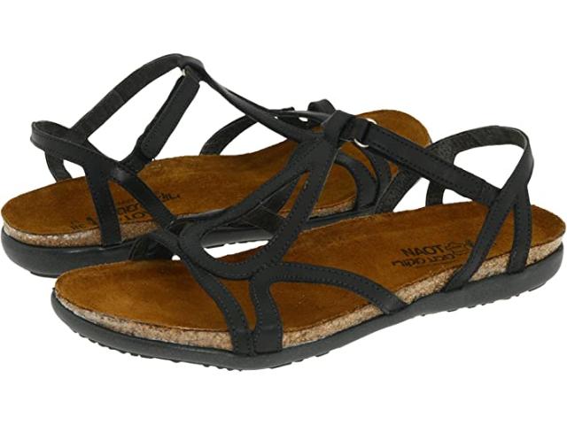 (取寄) ナオト レディース ドリス Naot women  Dorith Black Raven Leather