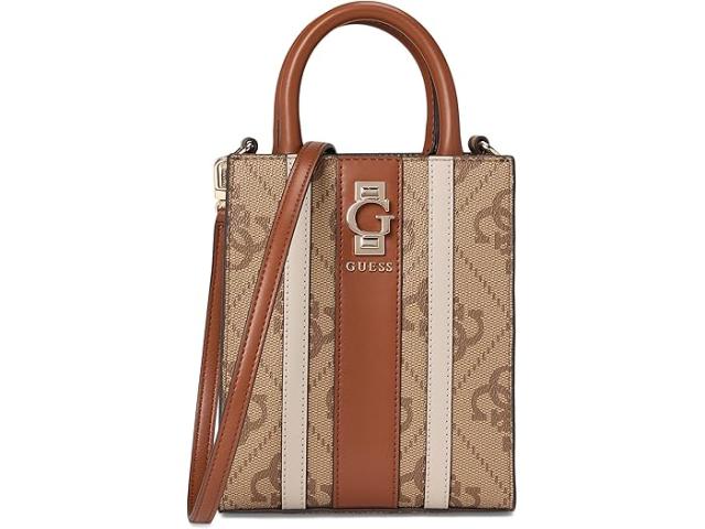 (取寄) ゲス レディース ミニ トート GUESS women Erenia Mini Tote Latte Logo