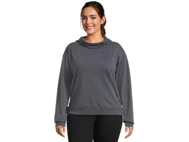 (取寄) モッドオードック レディース ロング スリーブ ドレープド タートルネック スウェットシャツ Mod-o-doc women Long Sleeve Draped Turtleneck Sweatshirt Vibrant Navy