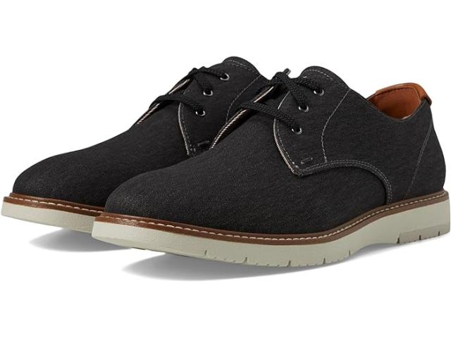 (取寄) フローシャイム メンズ ヴィーブ キャンバス プレーン トゥ オックスフォード Florsheim men Florsheim Vibe Canvas Plain Toe Oxford Black