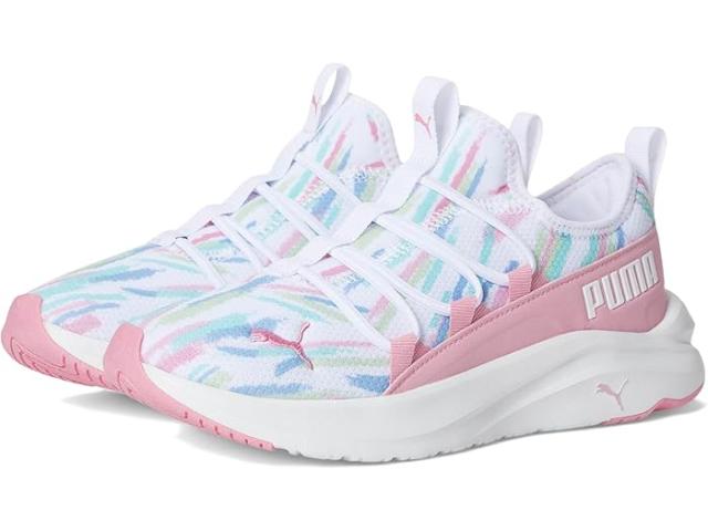 (取寄) プーマ ソフトライド ワン4オール スリッポン (ビッグ キッド) PUMA Softride One4All Slip On (Big Kid) Puma White/Pink Lilac/Mint