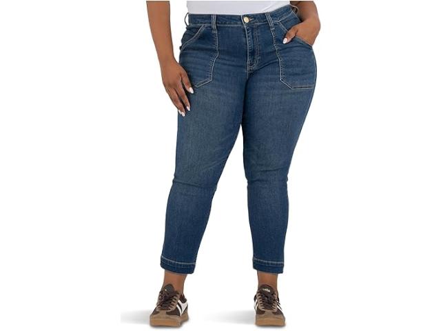 (取寄) カット フロム ザ クロス レディース プラス リース ハイ ライズ ストレート レッグ ポーク チョップ ポケッツ KUT from the Kloth women Plus Reese High Rise Straight Leg -front Pork Chop Pockets Intertwined