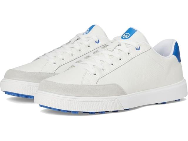 (取寄) ピーター ミラー メンズ ドリフト レザー ハイブリット コース シューズ Peter Millar men Drift Leather Hybrid Course Shoes White/Mako Blue