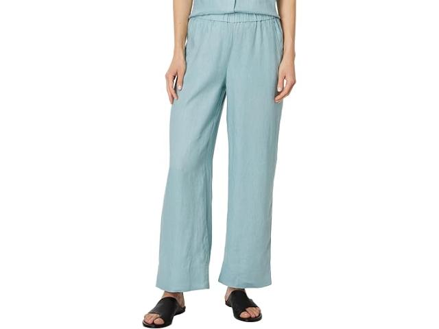 (取寄) アイリーン フィッシャー レディース ピティート フル レングス ワイド レッグ パンツ Eileen Fisher women Petite Full Length Wide Leg Pant Seafoam
