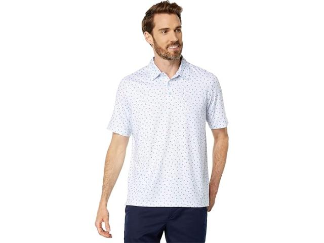 (取寄) ジョンストン&マーフィー メンズ XC4 パフォーマンス スカル ポロ Johnston & Murphy men XC4 Performance Skull Polo Light Blue 1