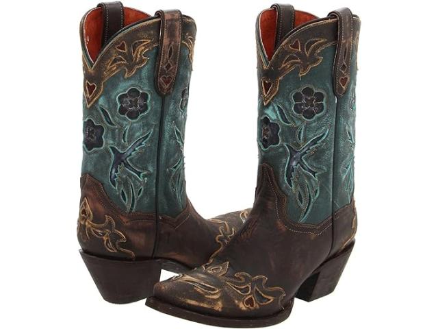 (取寄) ダンポスト レディース ブルー バード Dan Post women Blue Bird Sanded Copper/Turquoise Blue Bird