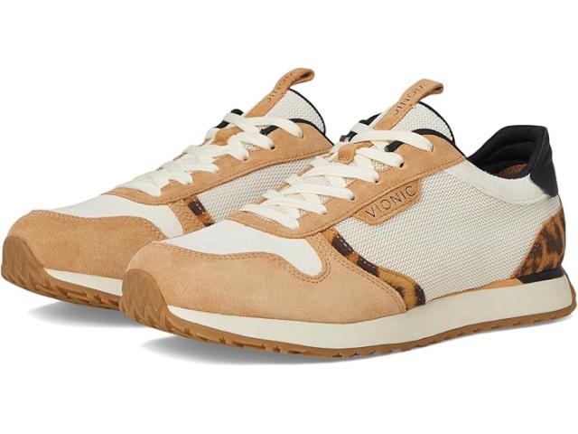 (取寄) バイオニック レディース モナーク コート インスパイヤード シューズ VIONIC women Monarch Court Inspired Shoes Ivory/Leopard