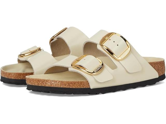 (取寄) ビルケンシュトック レディース アリゾナ ビッグ バックル ハイ シャイン Birkenstock women Arizona Big Buckle High Shine Ecru