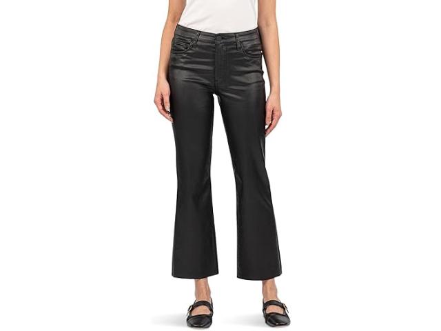 (取寄) カット フロム ザ クロス レディース ケルシー ハイ ライズ アンクル フレア ウィズ ロー ヘム KUT from the Kloth women Kelsey High Rise Ankle Flare With Raw Hem Black