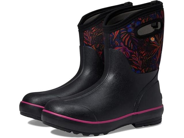 (取寄) ボグス レディース クラシック リ ミッド - パラダイス Bogs women Classic II Mid - Paradise Black Multi