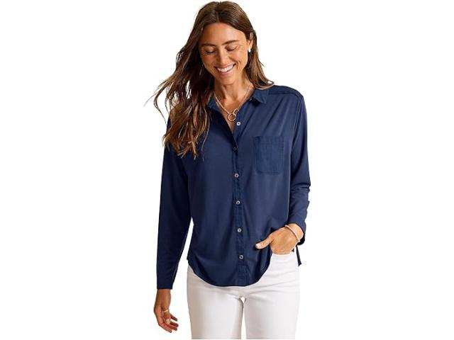 (取寄) トミーバハマ レディース カウアイ ハイブリット キャンプ シャツ ロング スリーブ  Bahama women Kauai Hybrid Camp Shirt Long Sleeve Coastline