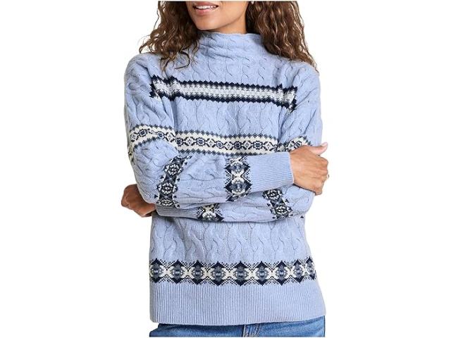 (取寄) ヴィンヤードヴァインズ レディース モック セーター Vineyard Vines women Mock Sweater Jake Blue Heather