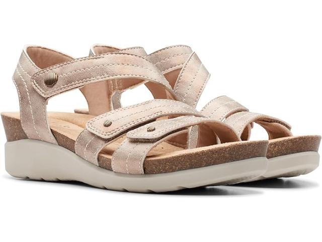 (取寄) クラークス レディース クララ Clarks women Clarks Calenne Clara Bronze llic Textile