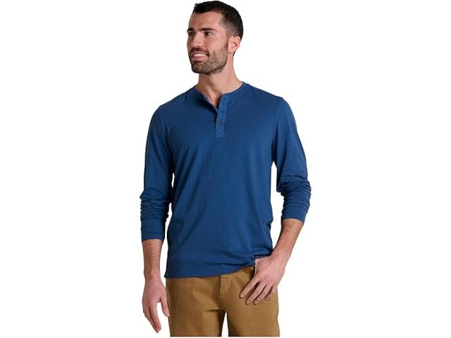 (取寄) トードアンドコー メンズ プリモ ロング スリーブ ヘンリー Toad&Co men Primo Long Sleeve Henley Deep Sea