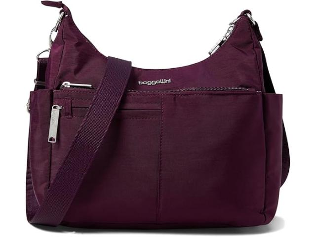 (取寄) バッガリーニ レディース セキュアテックス アンチ-シーフ フリー タイム クロスボディ Baggallini women Securtex Anti-Theft Free Time Crossbody Mulberry
