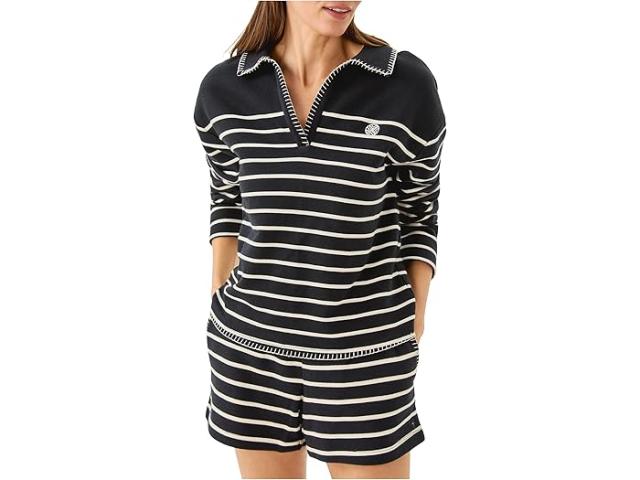 (取寄) リリー ピュリッツァー レディース プルオーバー Lilly Pulitzer women Corvaya Pullover Noir Legacy Stripe