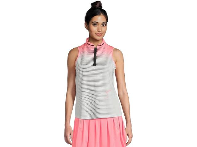 (取寄) ジェイミー サドック レディース フラックス プリント スリーブレス トップ Jamie Sadock women Flux Print Sleeveless Top Flamingo Pink