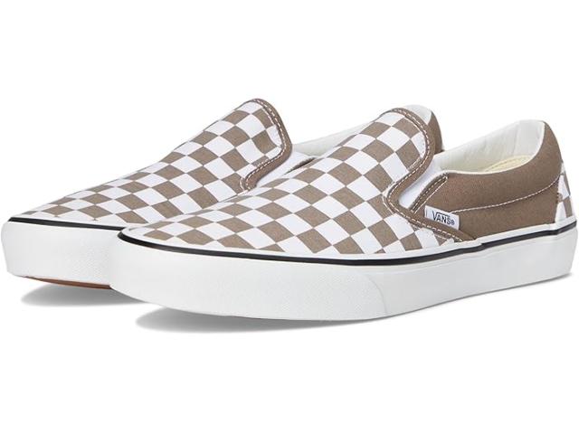 (取寄) バンズ クラシック スリッポン チェッカーボード Vans Classic Slip-On Checkerboard Color Theory Checkerboard Walnut 2