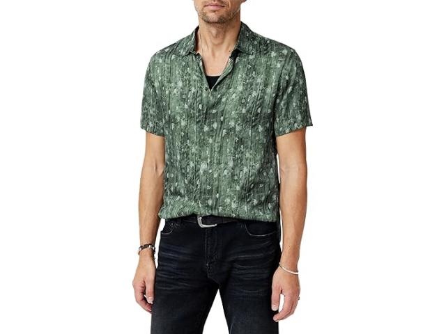 (取寄) ジョン バルベイトス メンズ ショーン シャツ John Varvatos men Sean Shirt W780S25 Clover Green