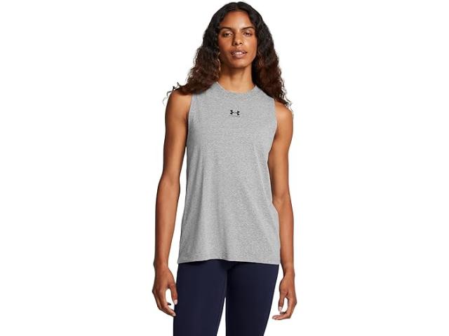 (取寄) アンダーアーマー レディース キャンパス マッスル タンク トップ Under Armour women Campus Muscle Tank Top Castlerock/Black
