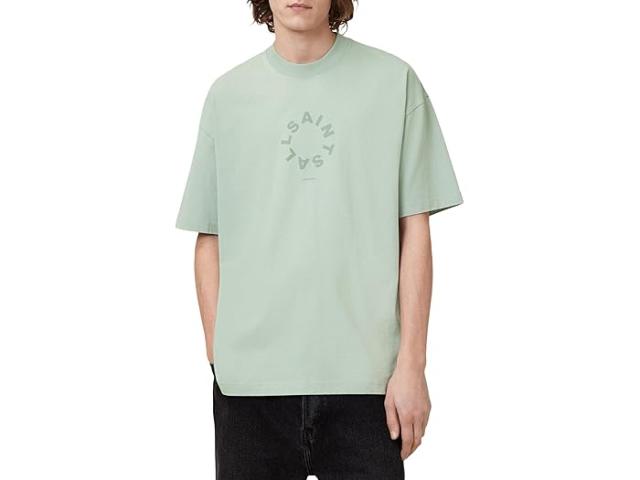 (取寄) オールセインツ メンズ ティエラ ショート スリーブ クルー AllSaints men Tierra Short Sleeve Crew Mineral Green