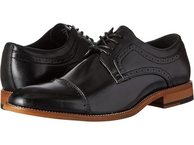 (取寄) ステイシー アダムス メンズ ディキンソン キャップ トゥ オックスフォード Stacy Adams men Dickinson Cap Toe Oxford Black