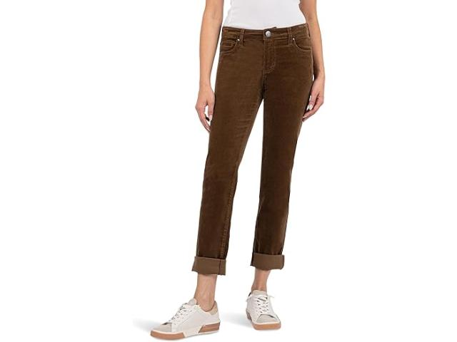 (取寄) カット フロム ザ クロス レディース キャサリン コーデュロイ ボーイフレンズ 5 ポケッツ イン ブラウニー KUT from the Kloth women Catherine Corduroy Boyfriend 5 Pockets in Brownie Brownie