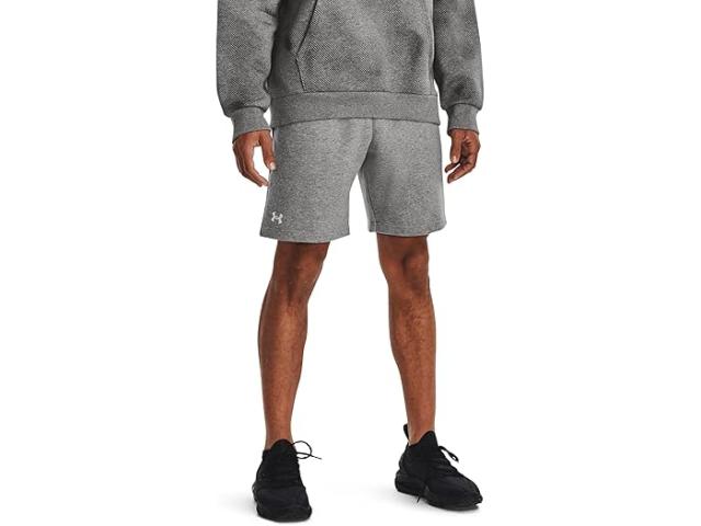 (取寄) アンダーアーマー メンズ ライバル フリース ショーツ Under Armour men Rival Fleece Shorts Castlerock Light Heather/White