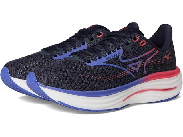 (取寄) ミズノ レディース ウェーブ ライダー 29 Mizuno women Wave Rider 29 Odyssey Grey/Iris Bloom