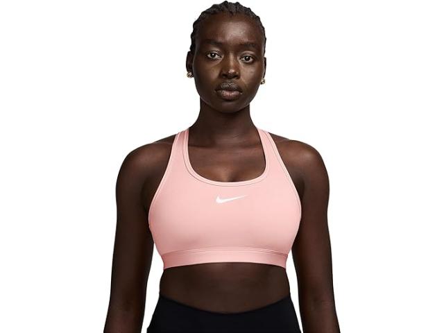 (取寄) ナイキ レディース スウォッシュ ミディアム サポート ブラ Nike women Swoosh Medium Support Bra Atmosphere/Atmosphere/White