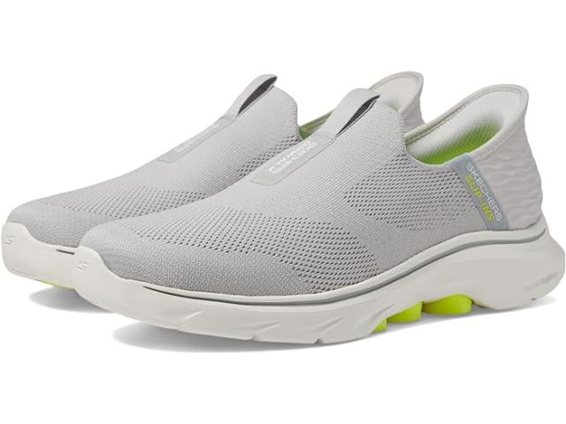 (取寄) スケッチャーズ スニーカー メンズ ゴー ウォーク 7 - イージー オン 2 ハンズ フリー スリップインズ SKECHERS Performance men Go Walk 7 - Easy On 2 Hands Free Slip-Ins Grey/Yellow