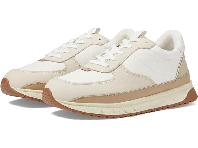 (取寄) メイドウェル レディース キックオフ トレーナー スニーカー イン ニュートラル カラーブロック レザー Madewell women Madewell Kickoff Trainer Sneakers in Neutral Colorblock Leather Antique Cream Multi Neutral