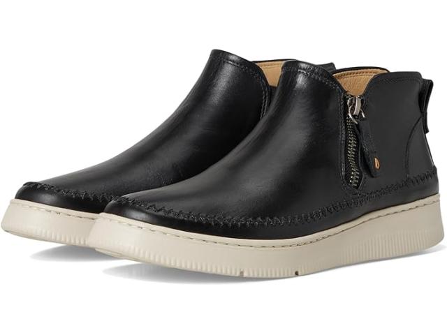 (取寄) サミュエル ハバード レディース フェザーライト ラグナ ジップ ブーティ Samuel Hubbard women Featherlight Laguna Zip Bootie Black Leather 1