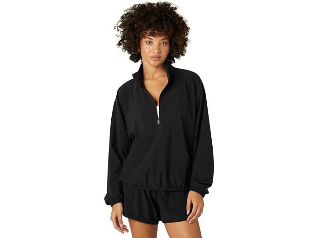 (取寄) ビヨンドヨガ レディース イン ストライド 1/2 ジップ プルオーバー Beyond Yoga women Beyond Yoga In Stride 1/2 Zip Pullover True Black