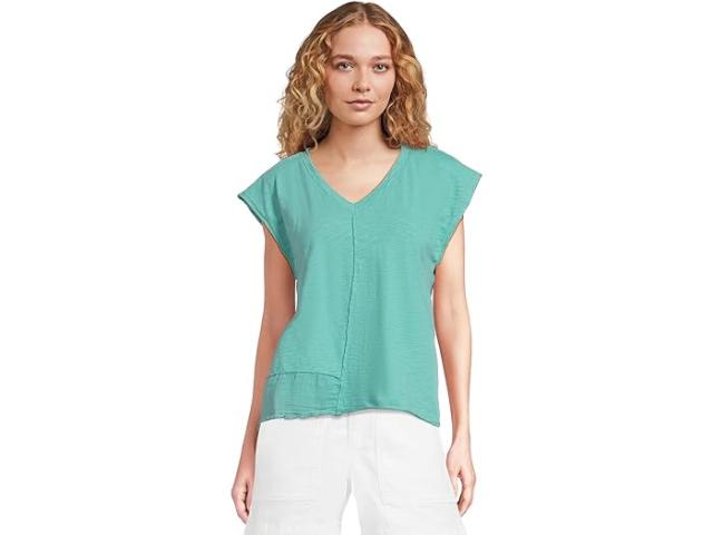 (取寄) モッドオードック レディース キャップ ドルマン スリーブ ミックス メディア トップ Mod-o-doc women Cap Dolman Sleeve Mix Media Top Open Water