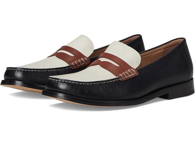 (取寄) コールハーン レディース ラナ ラックス ペニー ローファーズ リマスタード Cole Haan women Lana Lux Penny Loafers Remastered Black/Dark Cuoio/Ivory Leather