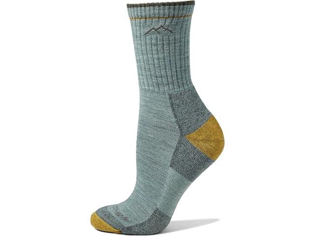 (取寄) ダーンタフバーモント レディース メリノ ウール ミクロ クルー ソックス クッション Darn Tough Vermont women Merino Wool Micro Crew Socks Cushion Sage