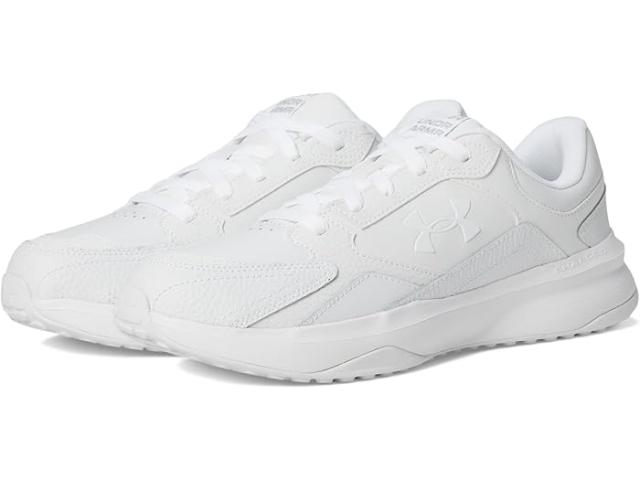 (取寄) アンダーアーマー メンズ エッジ レザー Under Armour men Edge Leather White/White/Halo Gray