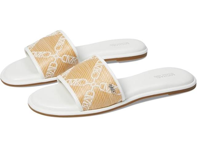 (取寄) マイケルコース レディース セイラー スライド MICHAEL Michael Kors women Saylor Slide Natural/Optic White