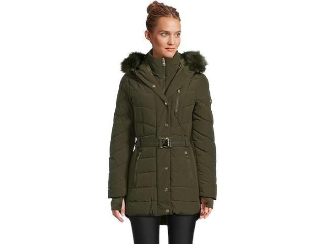 (取寄) マイケルコース レディース シェブロン W/ ベルト MICHAEL Michael Kors women Chevron w/ Belt A421509B74 Olive