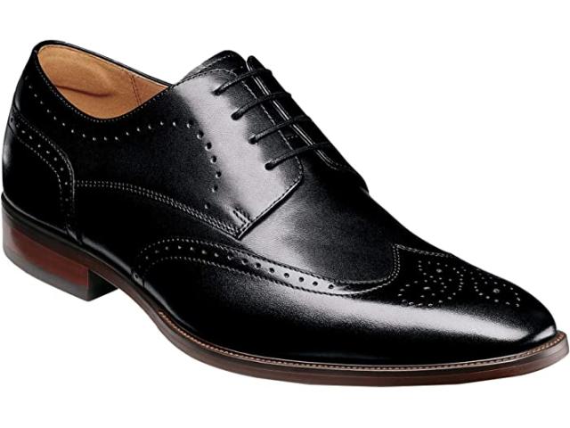 (取寄) フローシャイム メンズ Sorrento ウイング ティップ オックスフォード Florsheim men  Sorrento Wing Tip Oxford Black Smooth