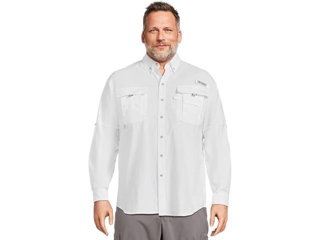 (取寄) コロンビア メンズ ビッグ アンド トール バハマ リ ロング スリーブ シャツ Columbia men Big & Tall Bahama II Long Sleeve Shirt White 1