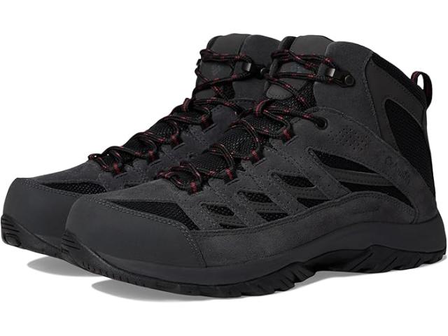 (取寄) コロンビア メンズ クレストウッド ミッド ウォータープルーフ Columbia men Crestwood Mid Waterproof Black/Charcoal