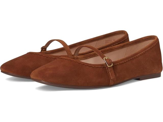 (取寄) コールハーン レディース エレナ スカルプド メリージェーン バレエ フラッツ Cole Haan women Yelena Scalloped Maryjane Ballet Flats Tobacco Suede