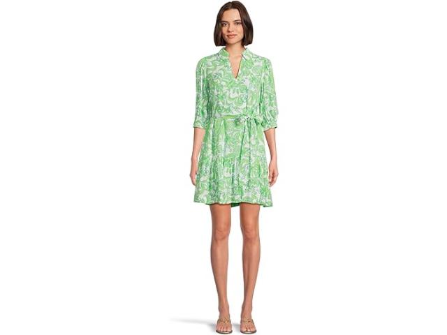 (取寄) リリー ピュリッツァー レディース ドレス Lilly Pulitzer women Renelle Dress Resort White Daffodil Hill