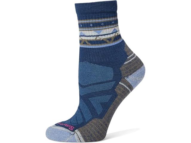 (取寄) スマートウール レディース ハイク ライト クッション ジグ ザッグ バレー ミッド クルー ソックス Smartwool women Hike Light Cushion Zig Zag Valley Mid Crew Socks Alpine Blue