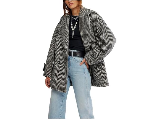 (取寄) フリーピープル レディース アリ ウール ピーコート Free People women Ari Wool Peacoat Black